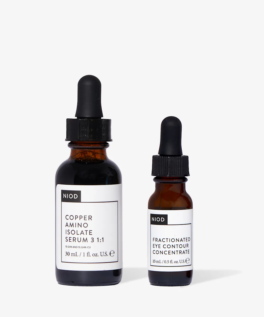 NIOD Fractionated Eye Contour Concentrate + Copper Amino Isolate Serum ...