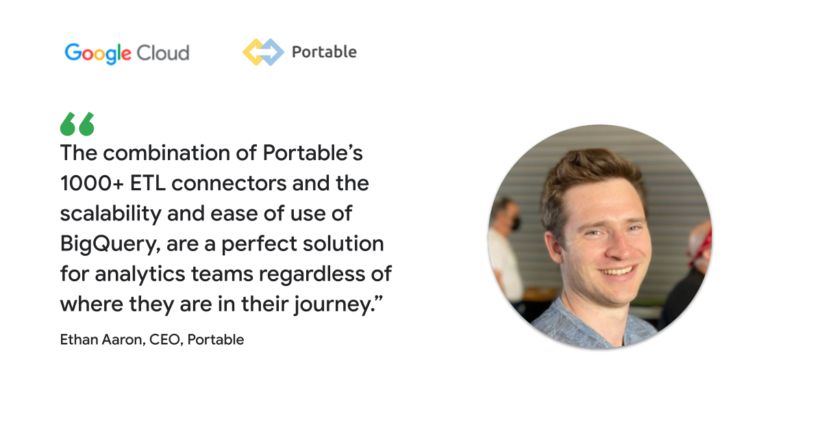 Portable Achieves Google Cloud Ready - BigQuery Designation