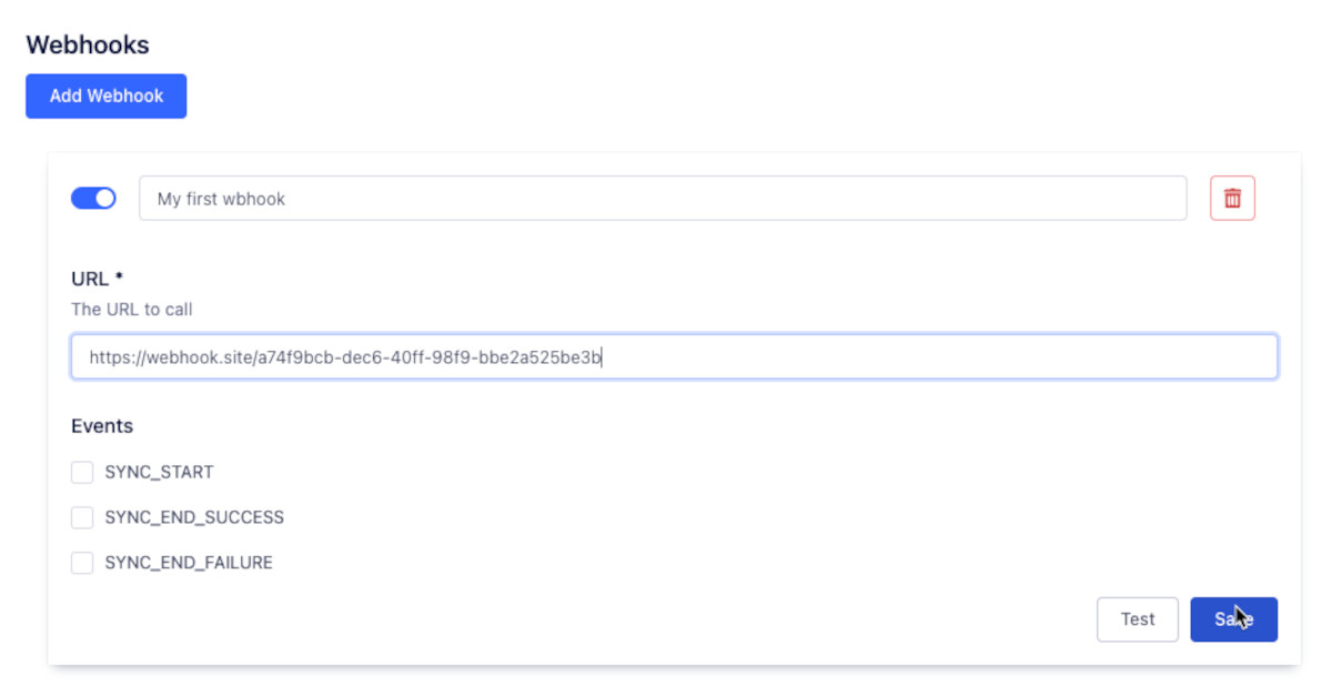 Using webhooks with your flows