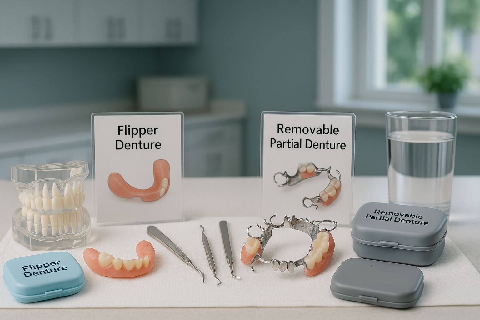 Flipper Teeth vs. Partial Dentures Comparison: Best Temporary Tooth ...