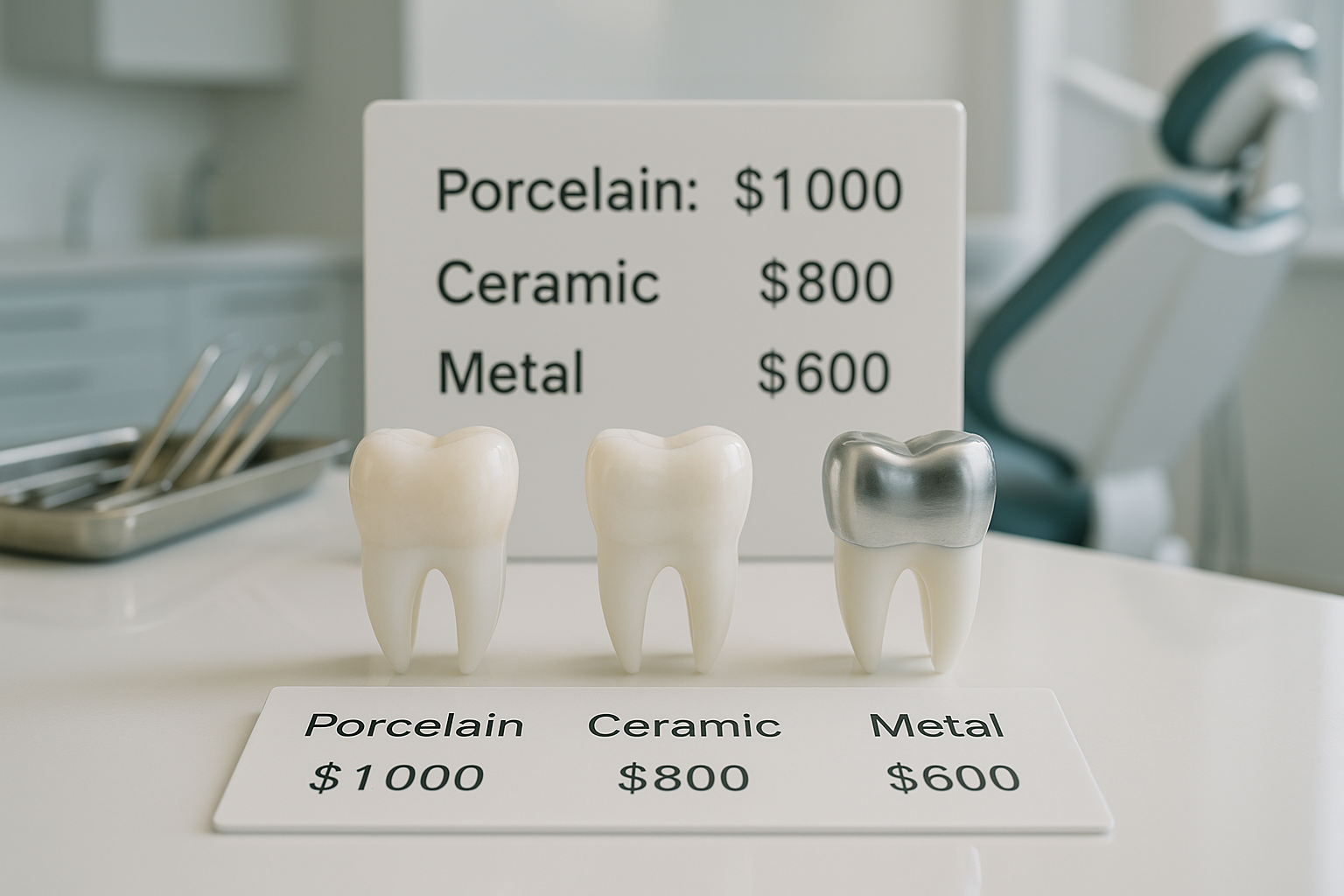 Crowns for Teeth Cost: Types, Materials, and Price Differences | Rank ...
