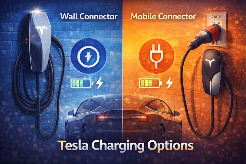 Tesla Home Charging: Wall Connector vs Mobile Connector (And When 120V ...