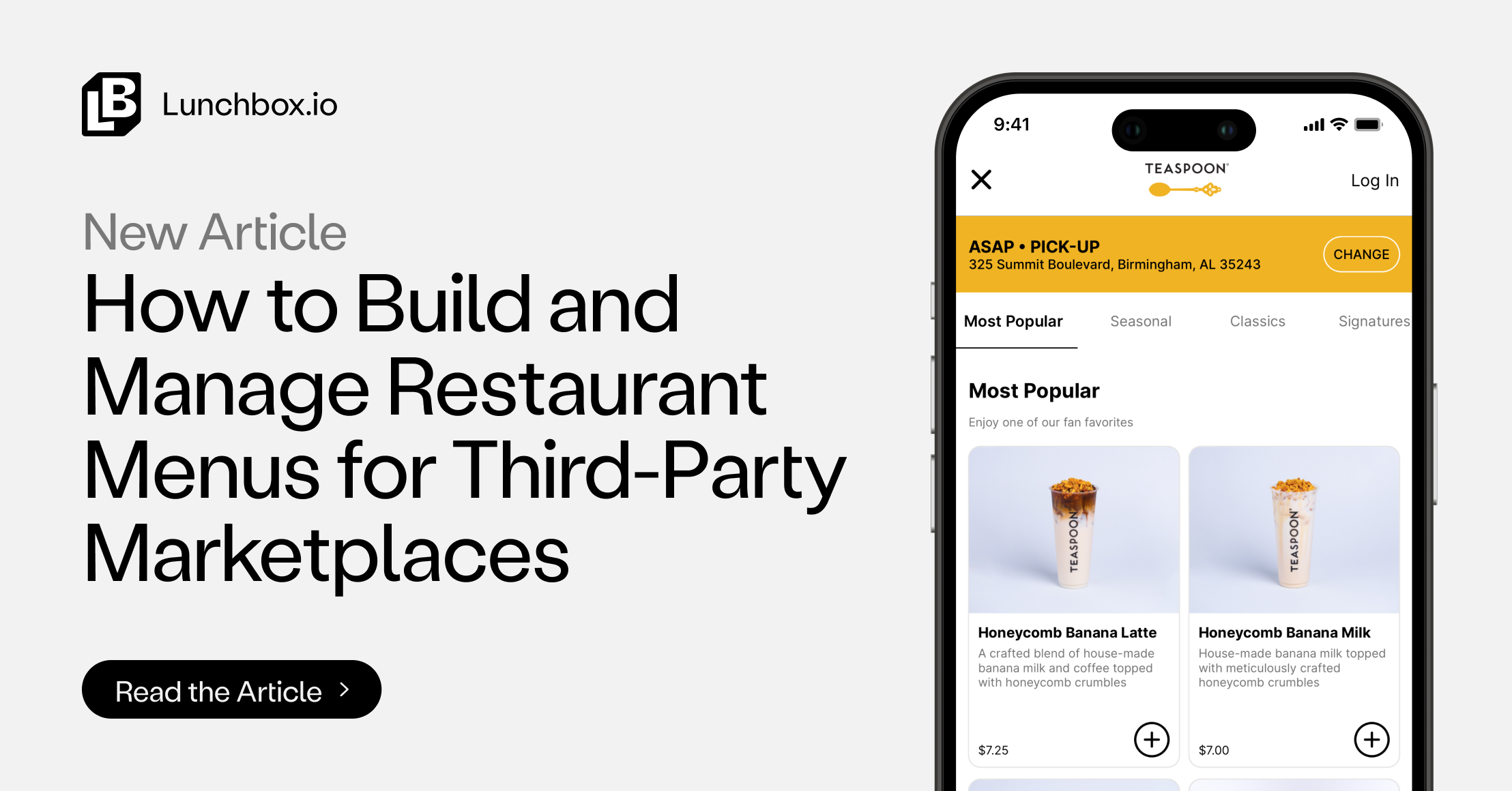 How to Build Restaurant Menus for Third-Party Marketplaces