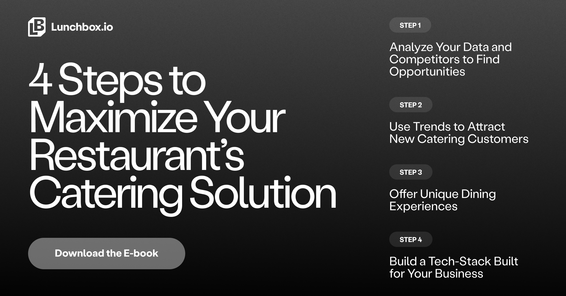E-Book: 4 Steps to Maximize Your Restaurant’s Catering Solution