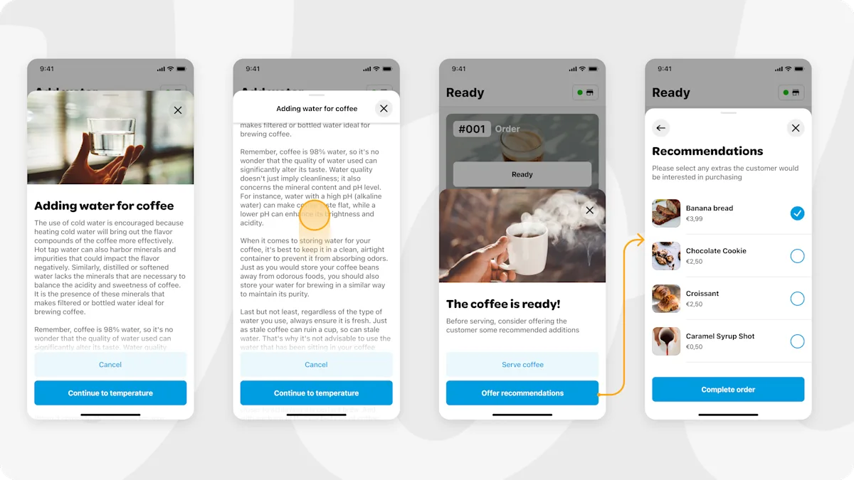 An overview of the multi-page scrollable bottom sheet UI design | Wolt ...