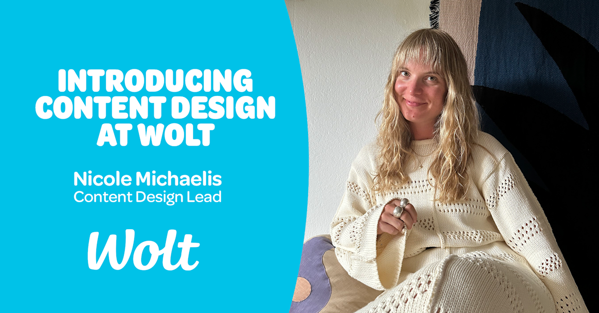 Introducing Content Design at Wolt - Making the unknown known | Wolt ...