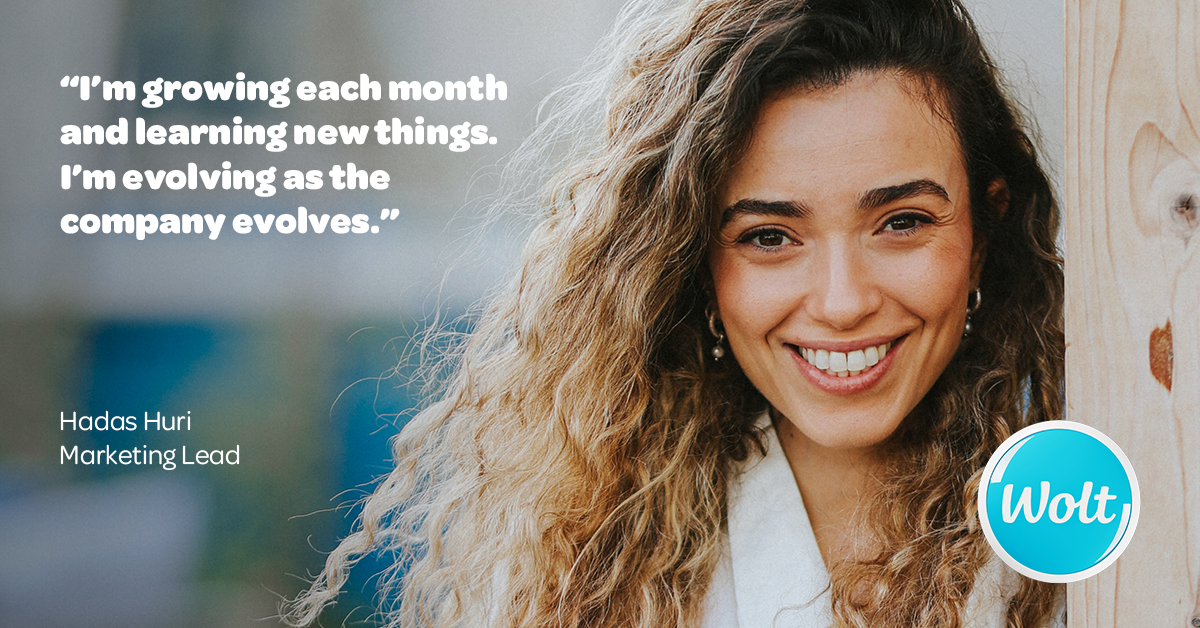 Hadas Huri – Onwards and upwards! | Wolt Careers