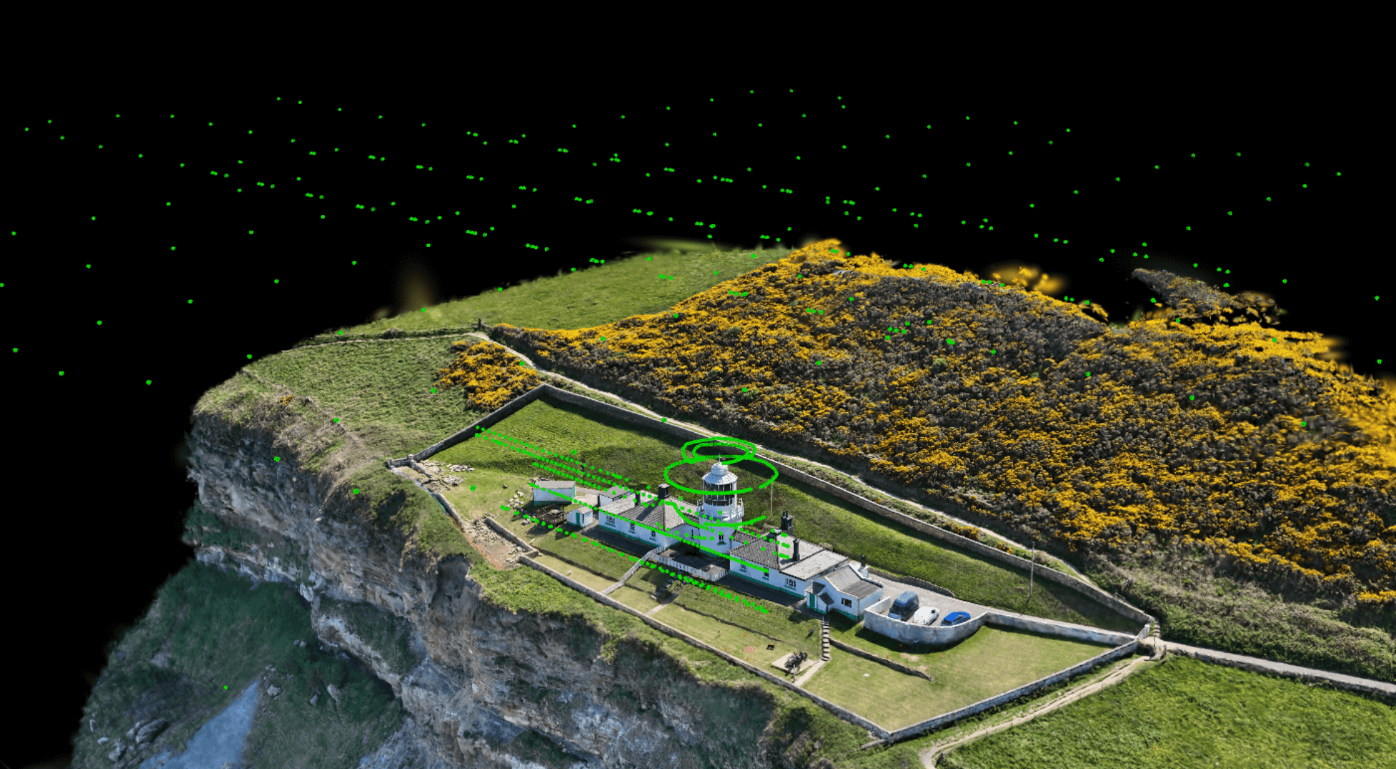 Whitby Lighthouse 3DGS captured with DJI Matrice 4E and DJI Terra