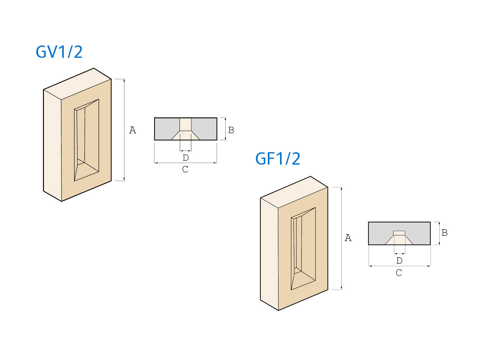 Gable vents - Cast Stone