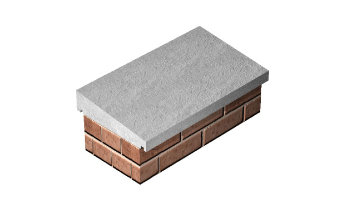 Straight once weathered coping - Caps & Copings