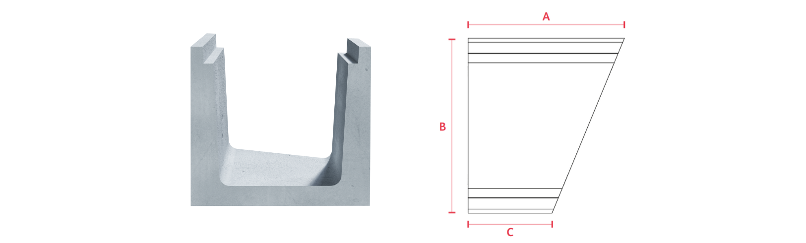 22.5 Degree Angle Utility Trough - Utility Troughs - Ibstock