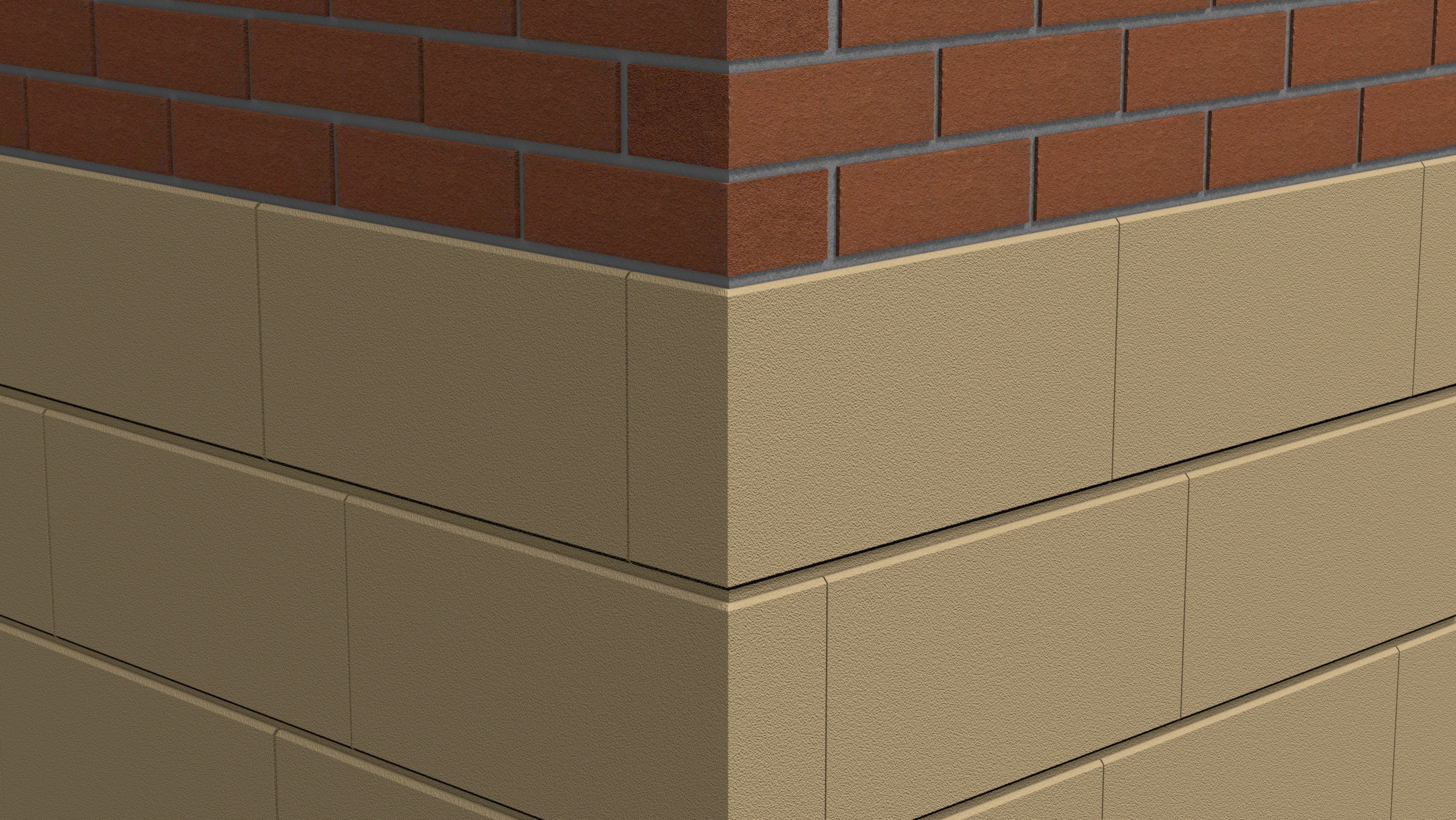 Regency ashlar plain & 90 degree quoins - Cast Stone