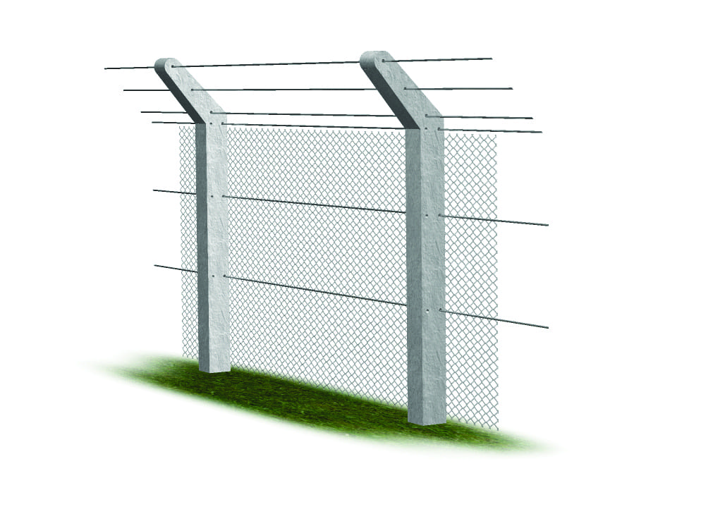 Chainlink Cranked top post - Commercial Fencing