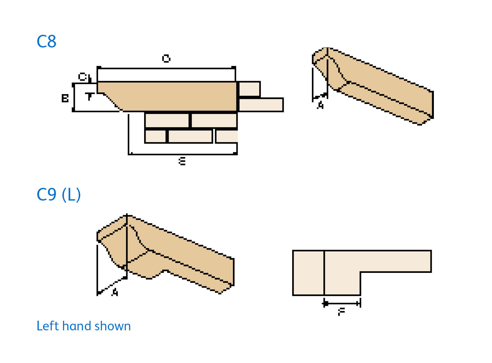Ogee corbels - Cast Stone