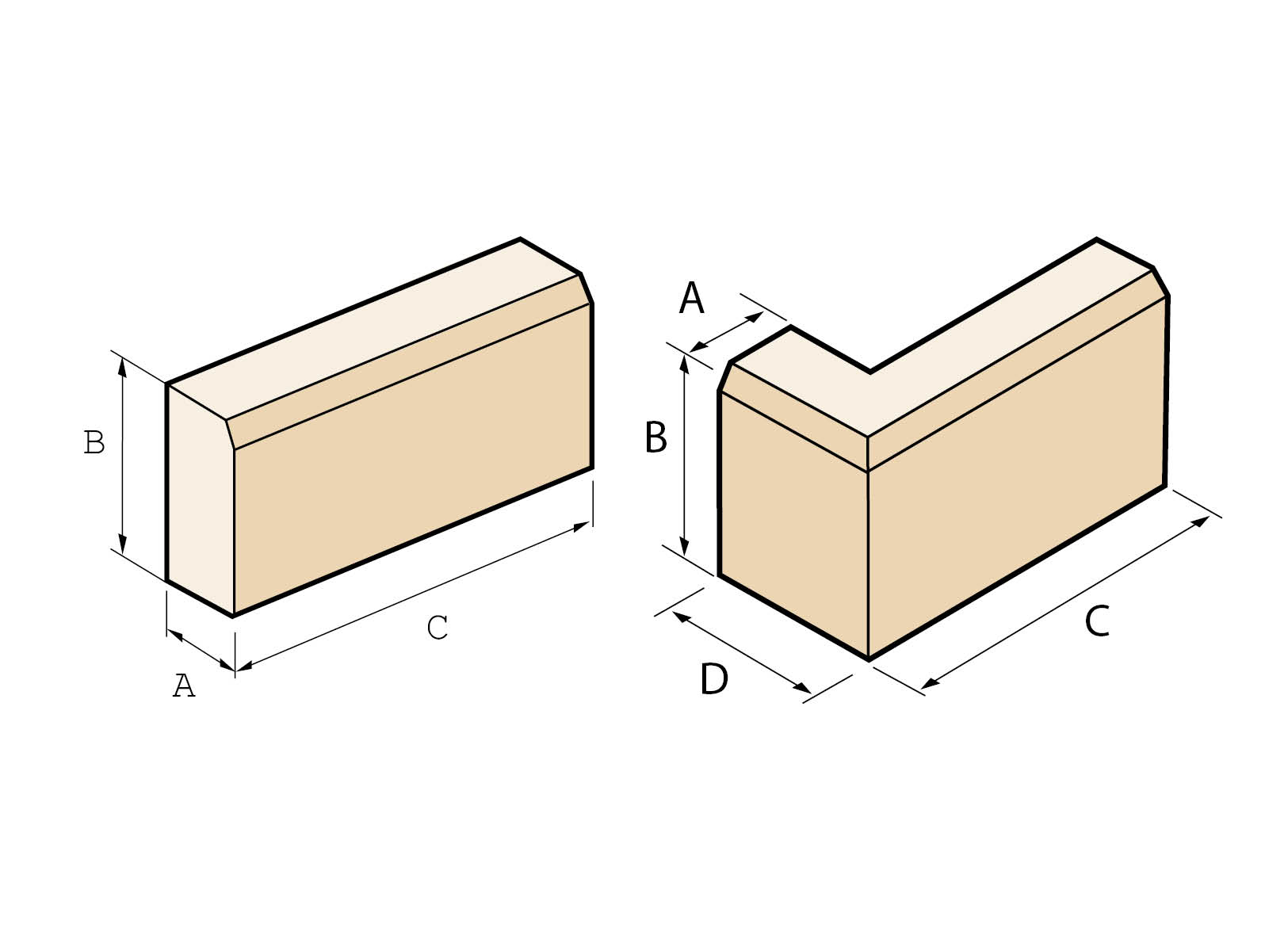 Regency ashlar chamfered & 90 degree quoins - Cast Stone