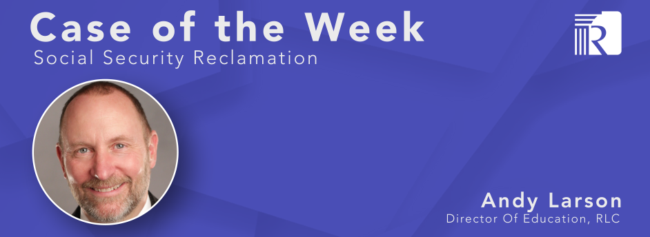 Reclamation of Social Security Benefits | ERISA Consultants ...