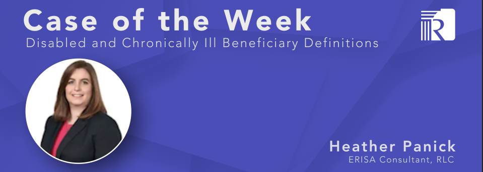 Disabled and Chronically Ill Eligible Designated Beneficiaries |ERISA ...