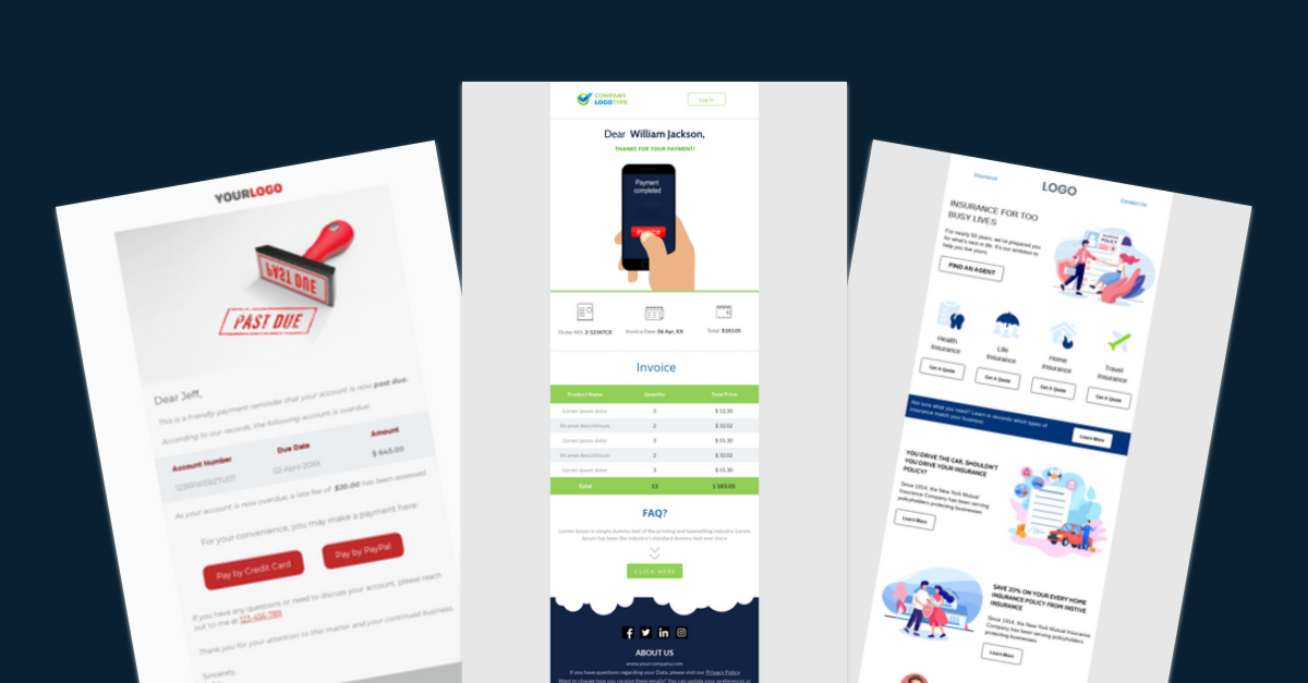 Free Email Templates for Finance | Unlayer