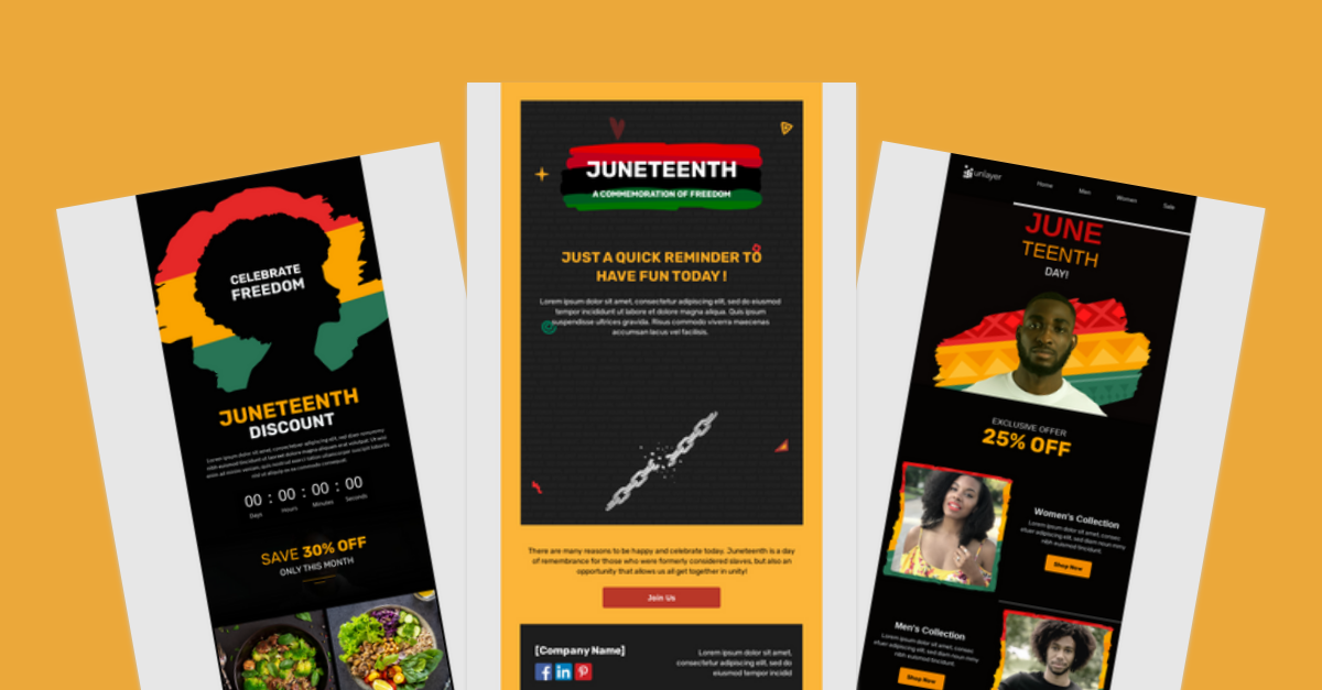Free Juneteenth Email Templates | Unlayer