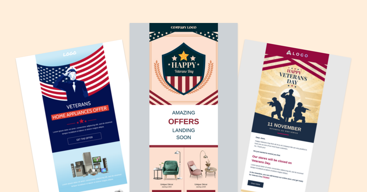 Free Email Templates for Veterans Day | Unlayer