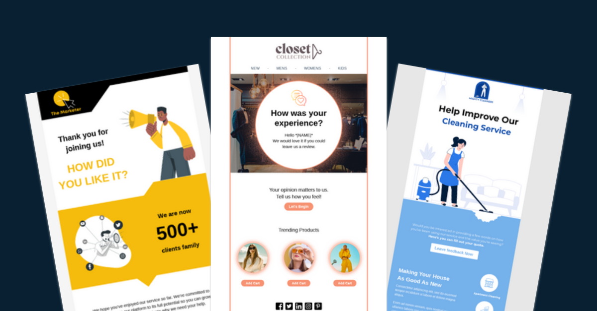 Free Feedback Email Templates | Unlayer