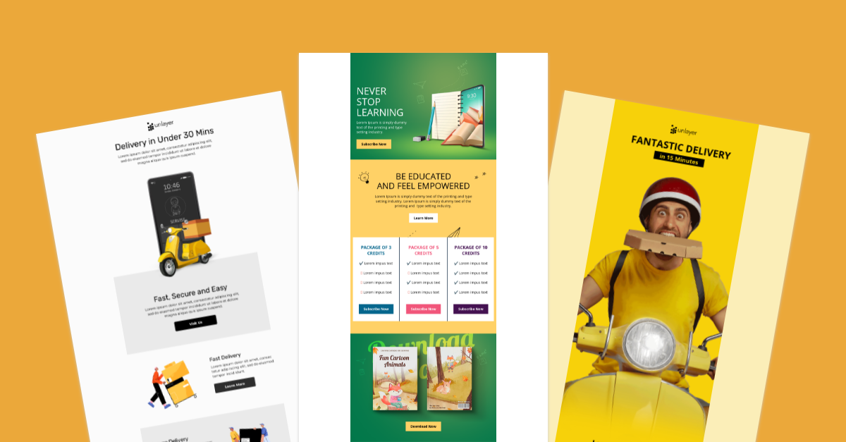 Free Email Templates for Price List | Unlayer