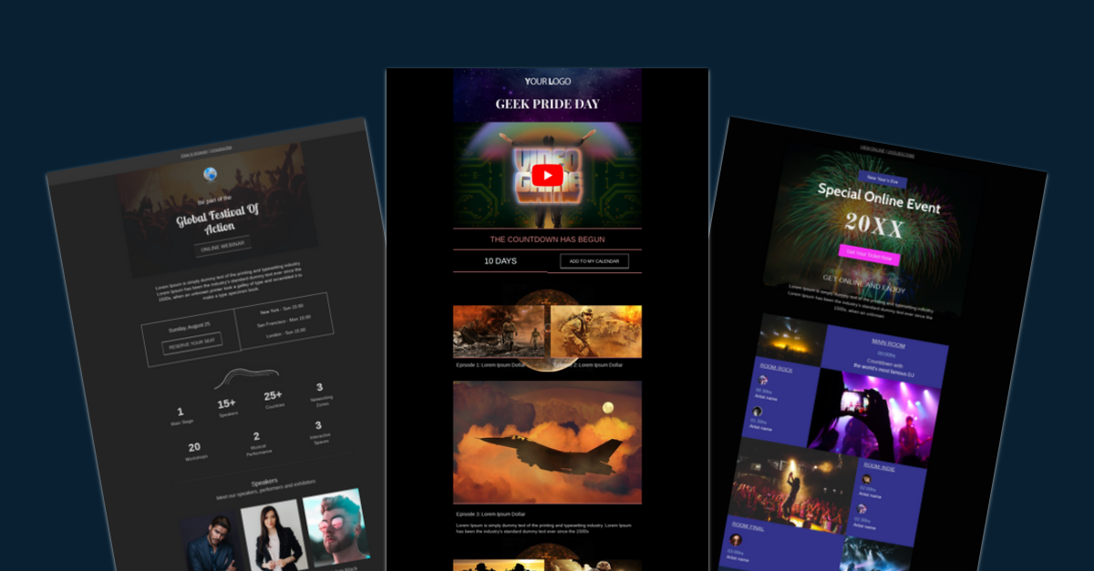 Free Email Templates for Media & Entertainment | Unlayer