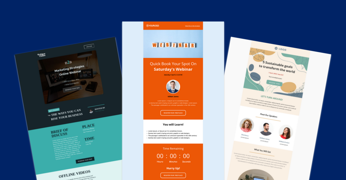 Free Email Templates for Webinar | Unlayer