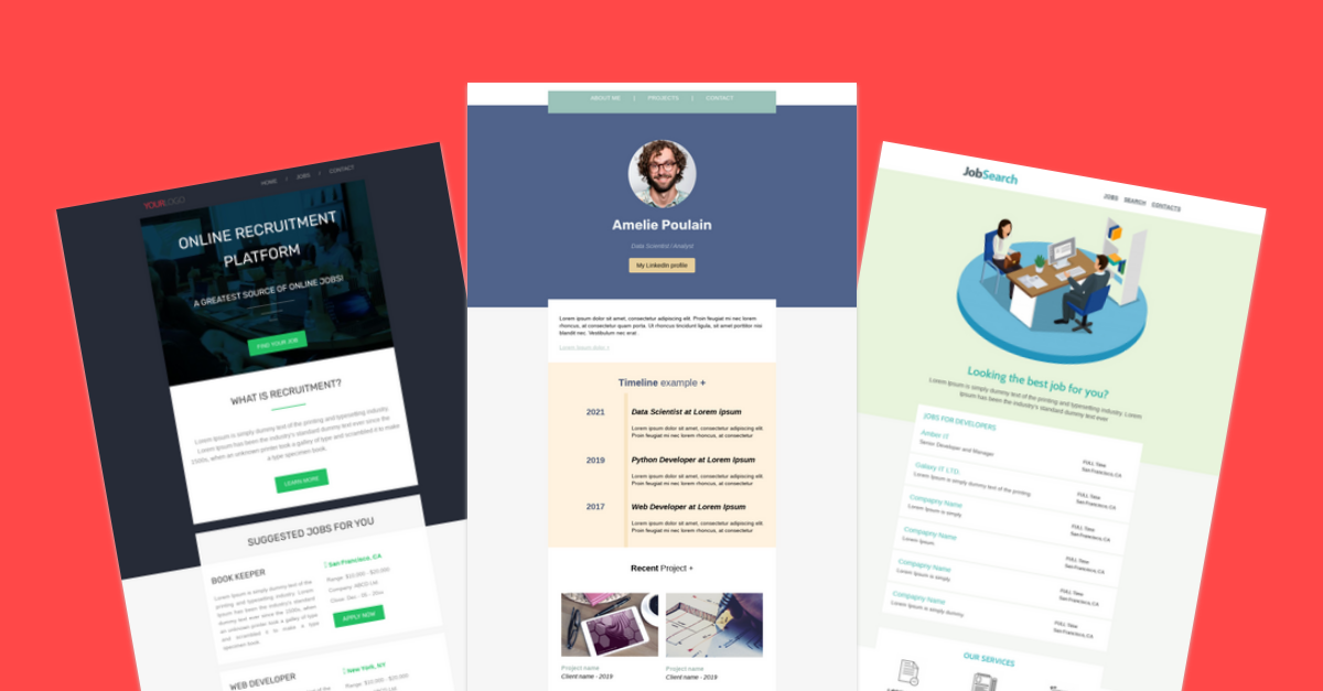 Free Resume Email Templates | Unlayer