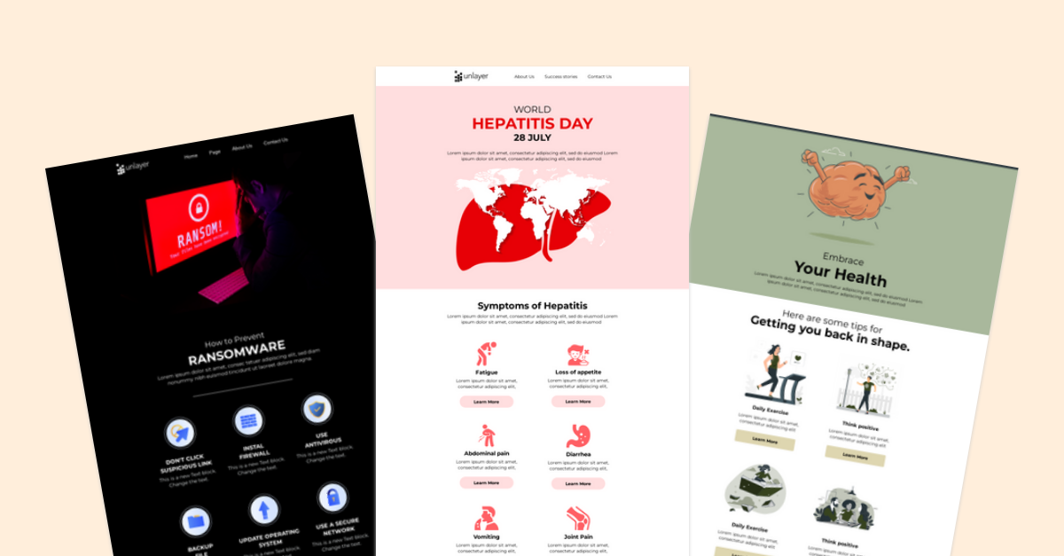 Free Email Templates for Awareness | Unlayer