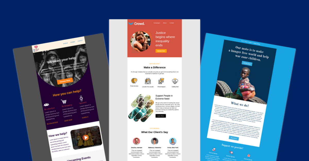 Free Newsletter Templates for Non Profits | Unlayer