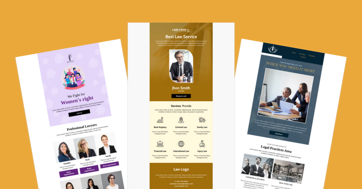 Free Legal Email Templates | Unlayer