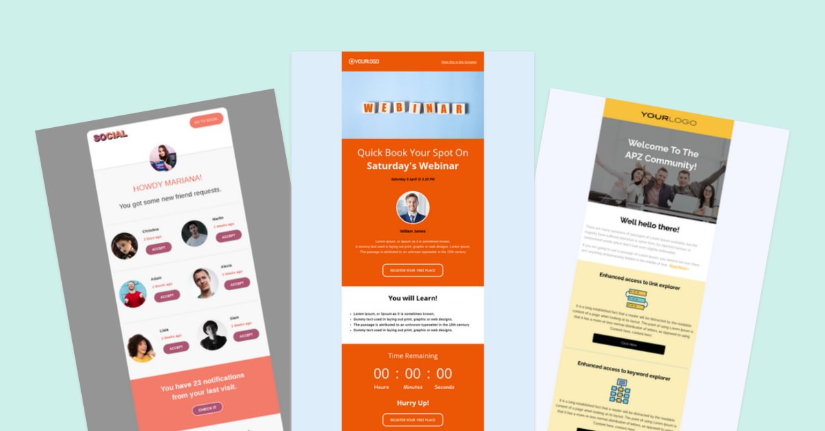 Free Email Templates for Notification | Unlayer