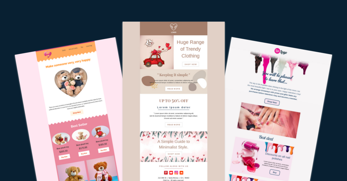 Free Email Templates for Valentine's Day | Unlayer