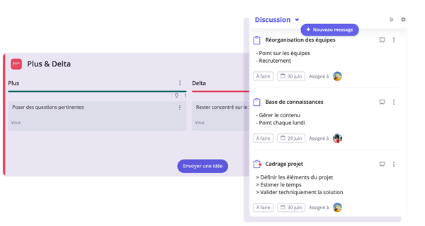 Plus & Delta - Inspirations