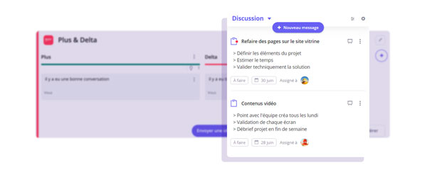 Plus & Delta - Inspirations