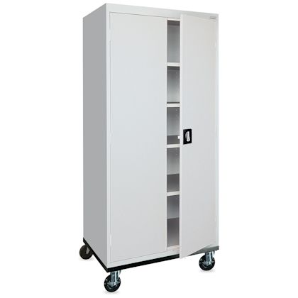 Mobile General Storage Cabinet - 36" x 24" x 78", Dove Gray | BLICK Art ...
