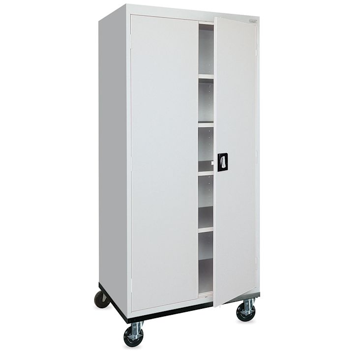 Mobile General Storage Cabinet - 36" x 24" x 78", Dove Gray | BLICK Art ...