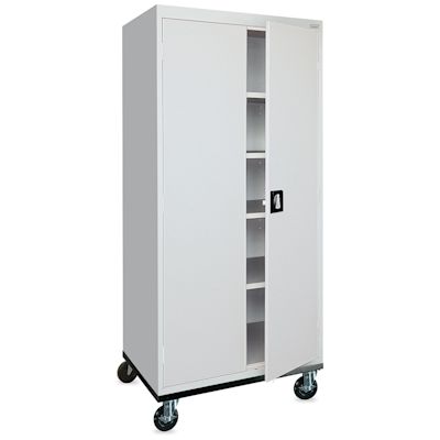 Mobile General Storage Cabinet - 36" x 24" x 78", Dove Gray | BLICK Art ...