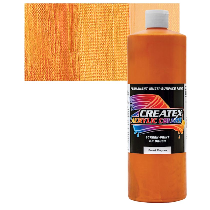 Createx Acrylics - Pearlescent Copper, Quart | BLICK Art Materials