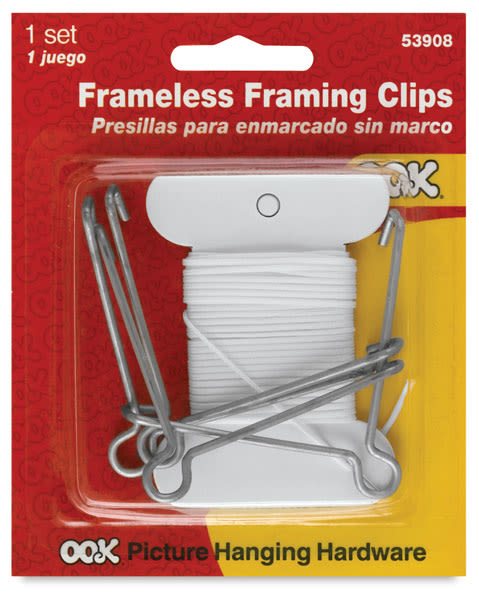 Ook Frameless Framing Clips | BLICK Art Materials