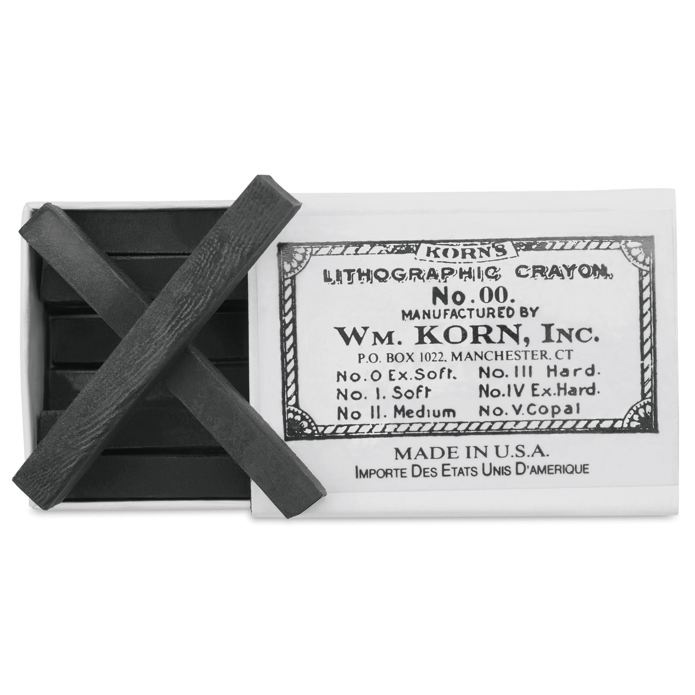 Korn's Lithographic Crayons - Box of 12, #00 Extremely Soft | BLICK Art ...