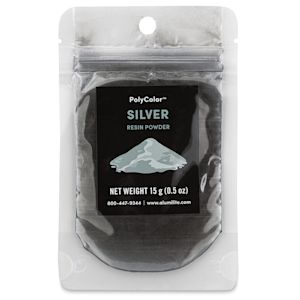 PolyColor Resin Pigment Powder - Silver, 15 g | BLICK Art Materials
