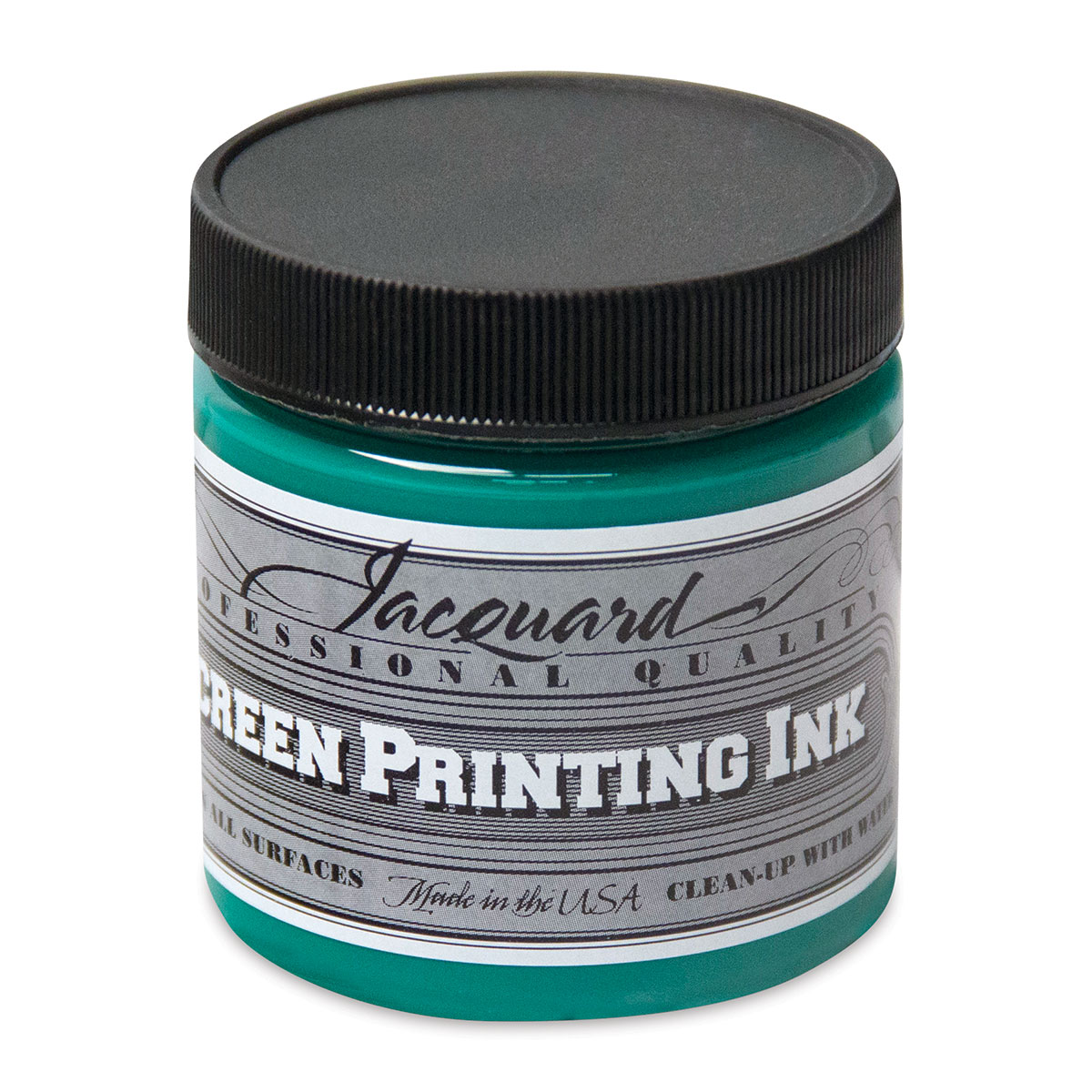 Jacquard Screen Printing Ink - Opaque Green, 4 oz | BLICK Art Materials