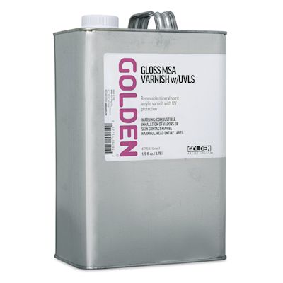 Golden MSA Varnish with UVLS - Gloss, 128 oz | BLICK Art Materials
