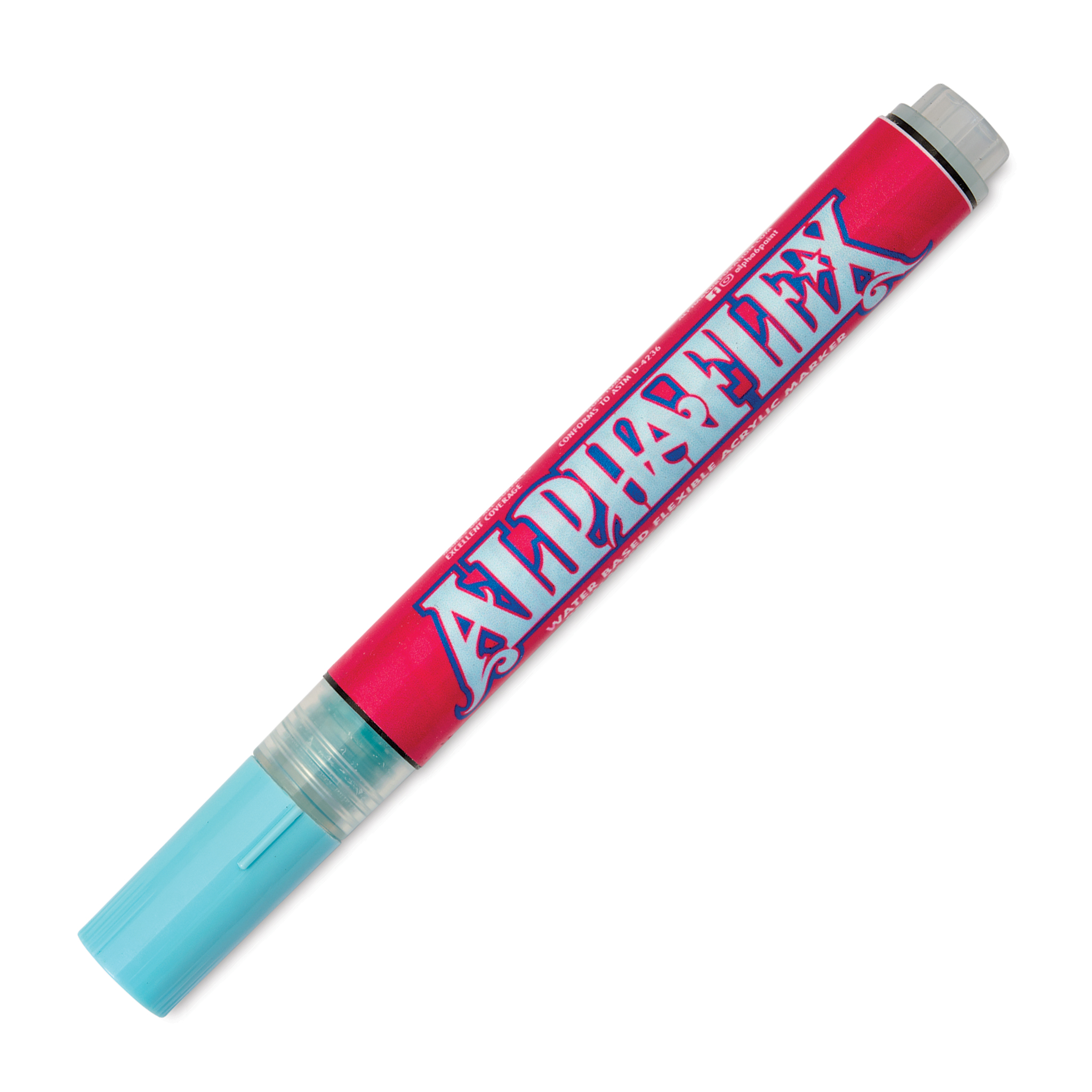 Alpha6 AlphaFlex Textile and Leather Paint Marker - Sky Blue, 4 mm ...