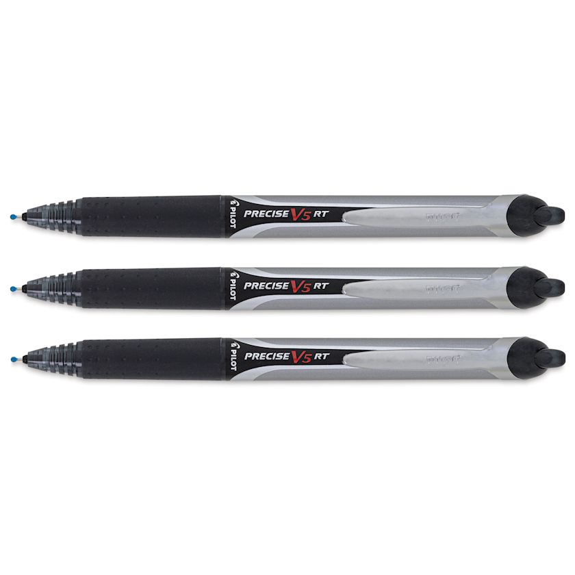 Pilot Precise V5 Retractable Pens - Black, Extra Fine, Pkg of 3 | BLICK ...