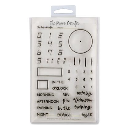 The Paper Curator Clear Stamp Set - Time Piece | BLICK Art Materials