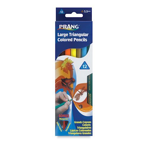 Prang Large Triangular Colored Pencils Set | BLICK Art Materials