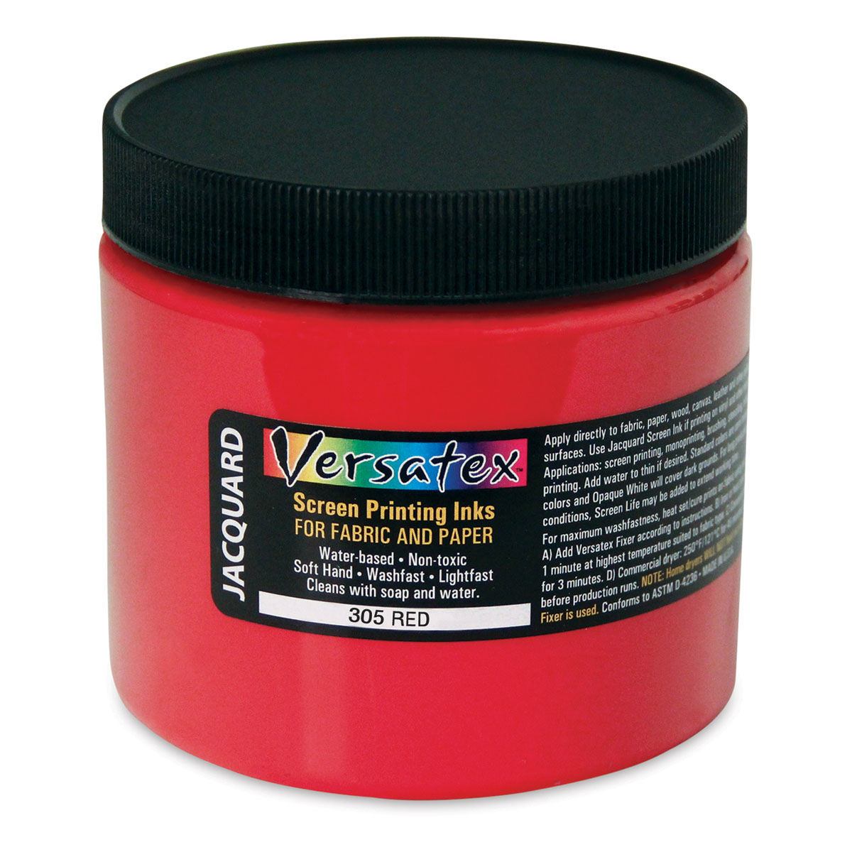 Jacquard Versatex Screen Printing Ink - Red, 16 oz jar | BLICK Art ...